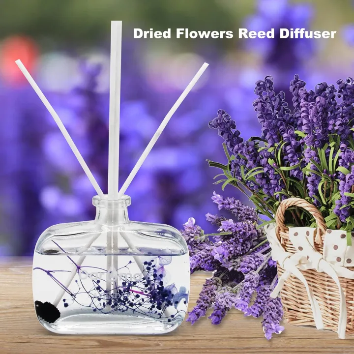 Diffuser Set with Sticks, Daroma Dried Flowers Aroma Fragrance Scent ...