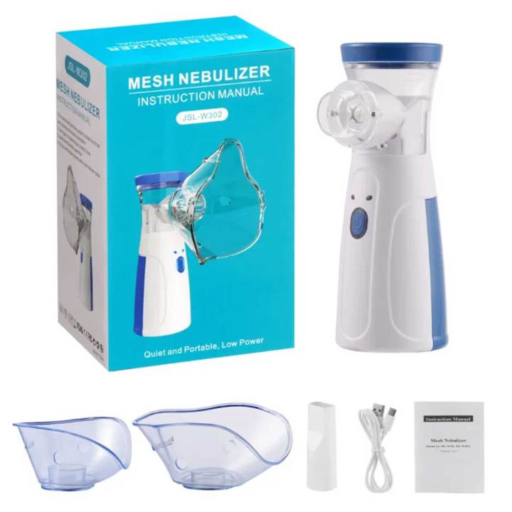 Portable Steam Inhaler Mesh Nebulizer JSL-W302for Adults and Kids ...