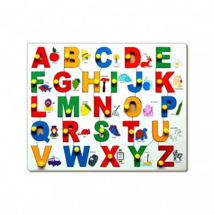 Little Genius Wooden English Alphabet Picture Match With Knob AL-61 ...