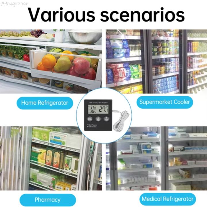 Adongruoan Mini Fridge Thermostat Electronic Digital Thermometer for ...