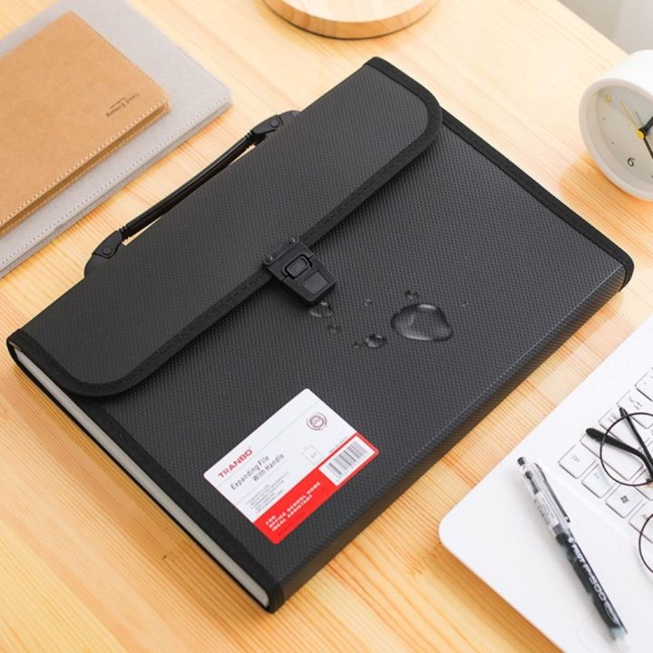 A4 Business Briefcases Hand Held Accordion Document Bag Paper Folder ...