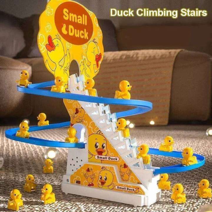 Childrens ducklings cute ducks climb stairs, baby electric singing toys ...