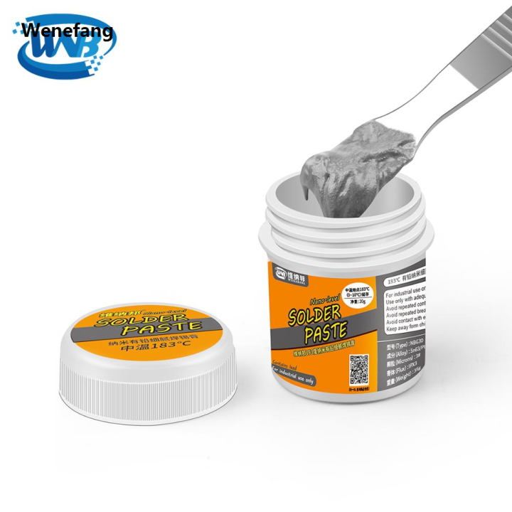 Wenefang solder paste WNB 20g Solder Tin Paste 183℃ Lead Sn63Pb37 ...