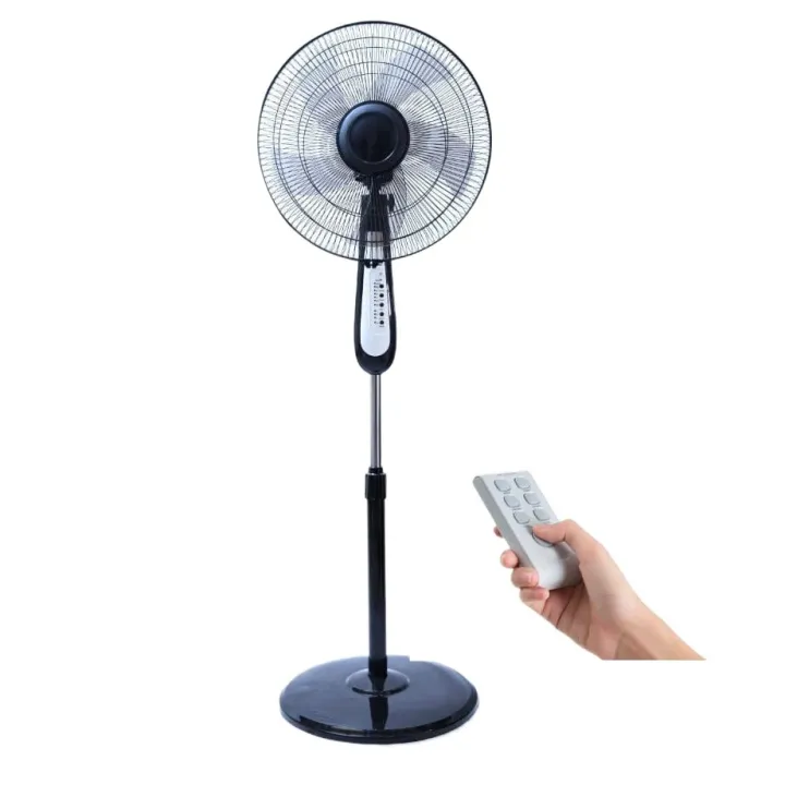 Micra 16 Inch Stand Fan Remote Control With Heavy Base And Timmer ...