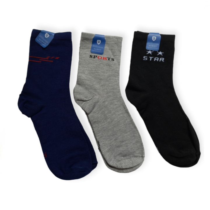 Pack Of 3 Pairs Solid Summer Mid Calf Socks For Men | Daraz.com.np