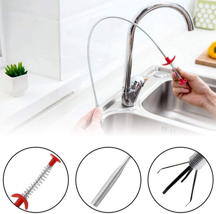 Steel Hair Catching Drain Cleaner Sink Stick Hair Catching Sink ...