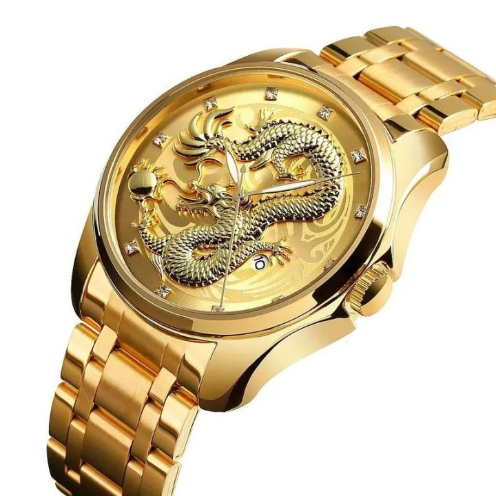 Chris Danel (Cd) Dragon Dial Waterproof Fashionable Quartz Watch For ...