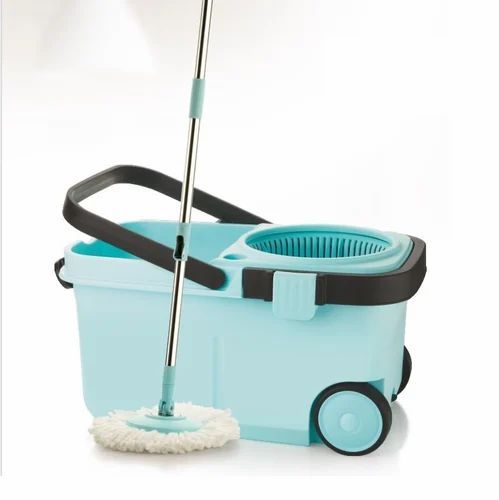 Max Senso Easy Magic Floor Cleaning 360° Spin Metrox Bucket Mop Set ...