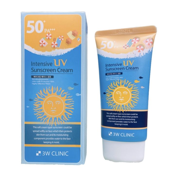 Intensive UV Spf 50 Sunscreen Cream For Dry Skin 70ml - Made In Korea ...