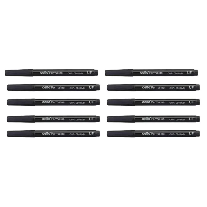 Cello Black Permaline CD Marker Set Of 10 | Daraz.com.np