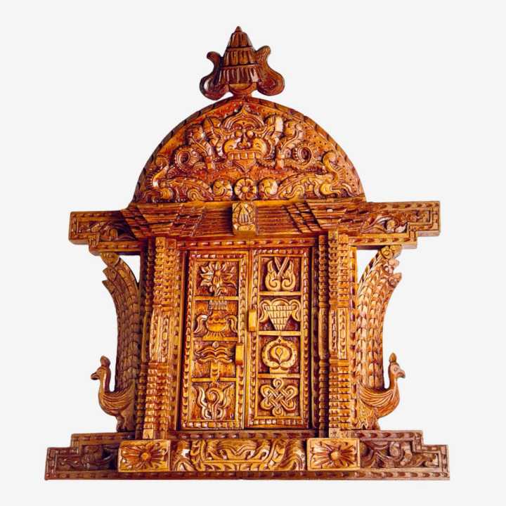 Asthamangal Hand-Carved Jhyal/ Frame Big Size with Toran Wooden ...