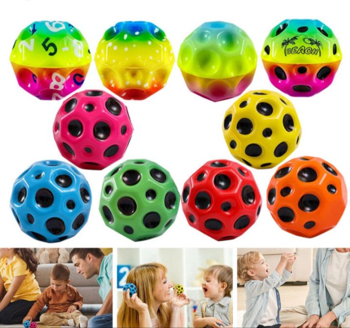 Space Balls Extreme High Bouncing Moon Ball - Super Bouncy Rubber ...