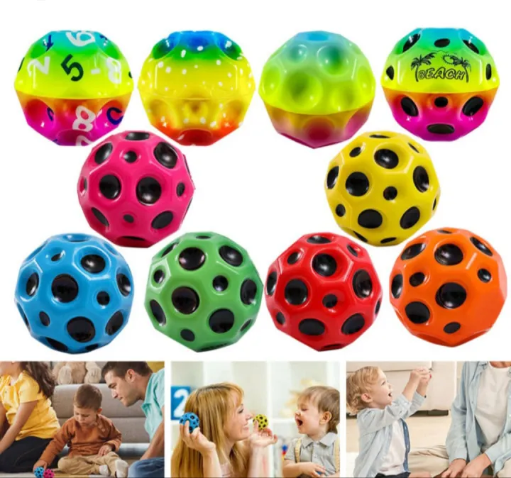 Space Balls Extreme High Bouncing Moon Ball - Super Bouncy Rubber ...