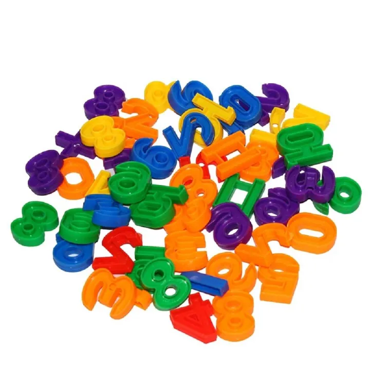 Multicolored Plastic Numerical Numbers For Kids | Daraz.com.np