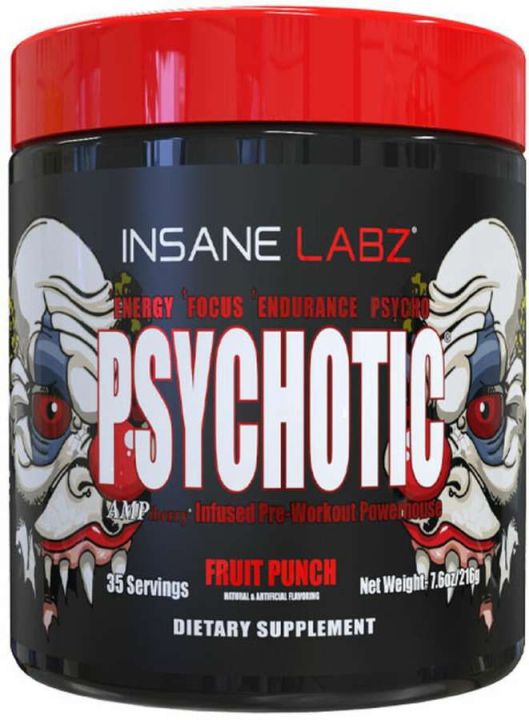 Insane Labz Psychotic Preworkout 35 Servings With Caffeine Creatine ...