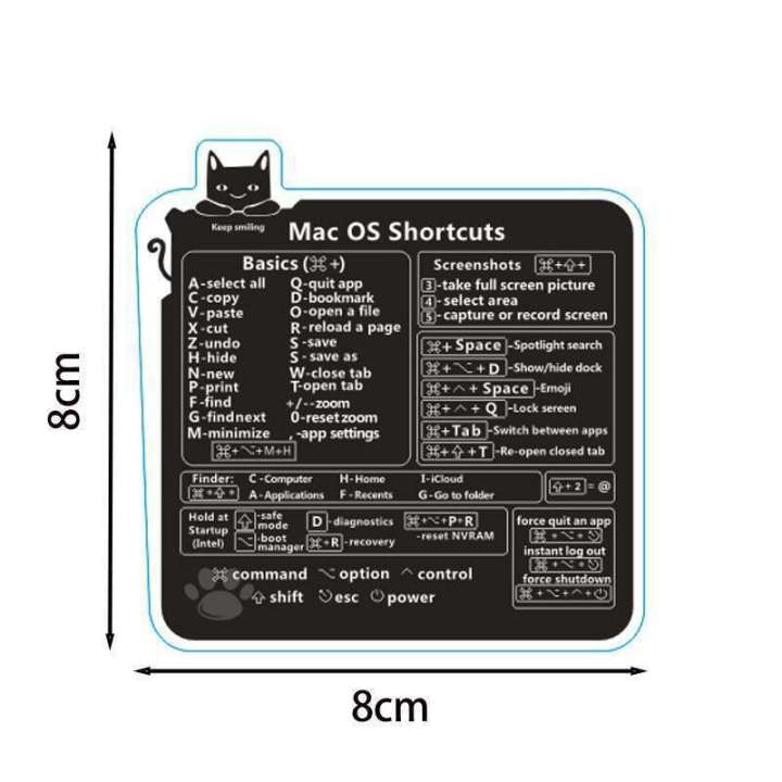 OS SHORTCUTS Laptop Software Shortcut Stickers | Daraz.com.np