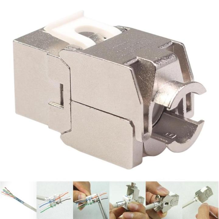 NEW 【7efc9af3】RJ45 Trapezoid Cat6 Cat7 Shielded FTP Module 10G Network ...