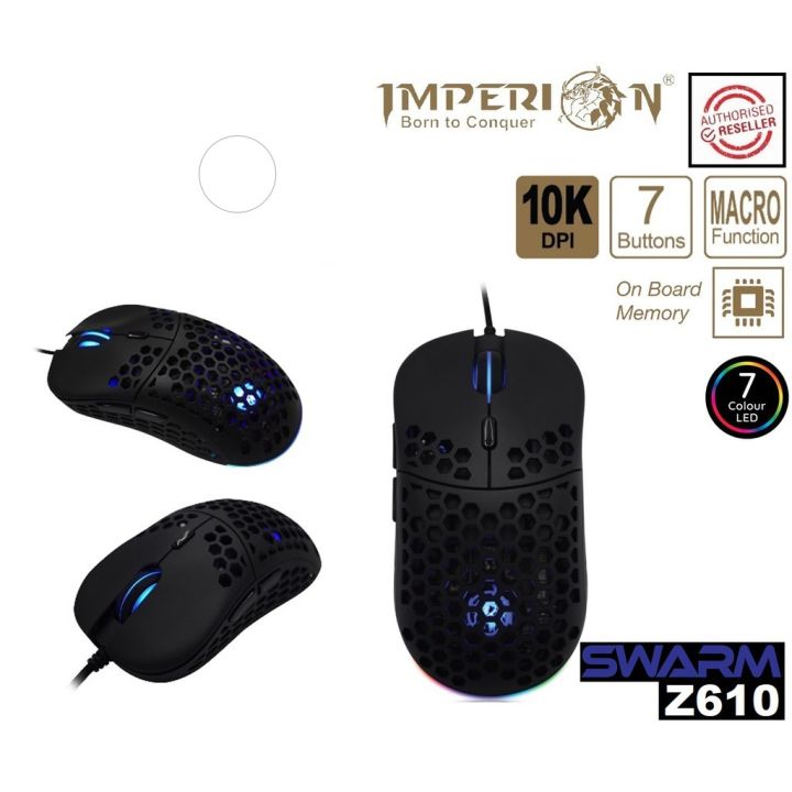 Imperion Z610 SWARM 10000DPI USB RGB Wired Gaming Mouse | Daraz.com.np