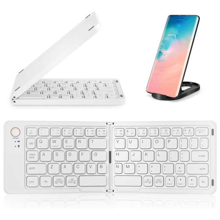Mini Foldable Bluetooth Wireless Keyboard (Sync Up to 3 Devices ...
