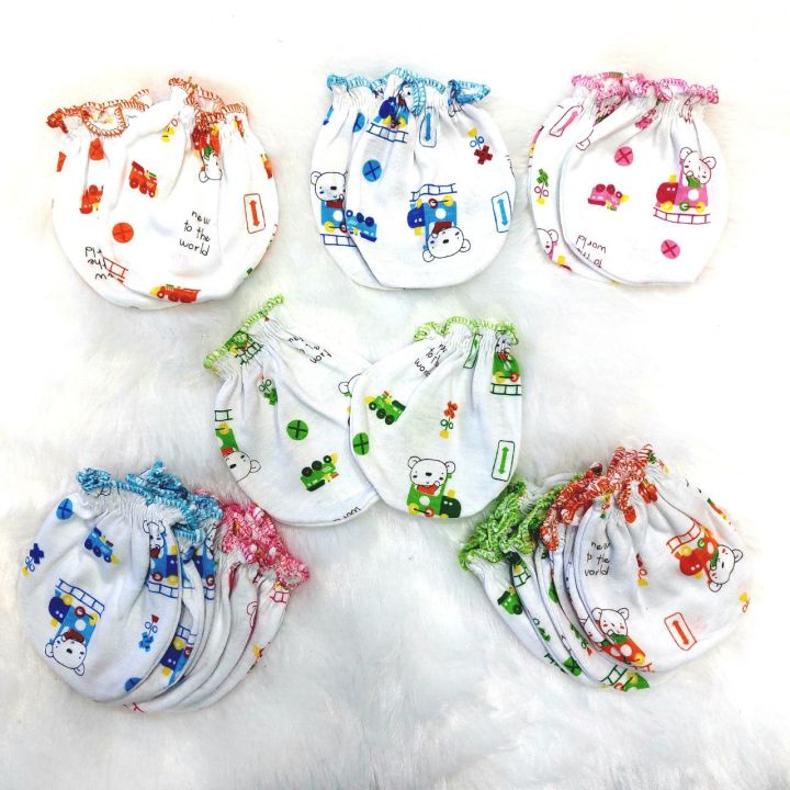 2 Pair Newborn Baby Cotton Glove Panja (Muthi) | Daraz.com.np