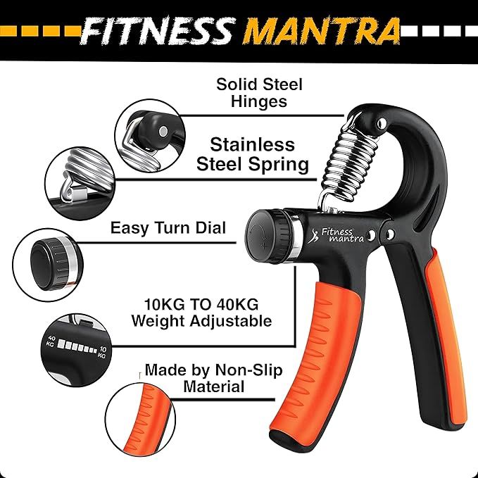 Fitness Mantra® Weight Adjustable Hight Quality Hand Gripper for Men ...