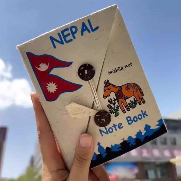 Nepal LOKATA Lokata plant handmade grass paper notes high value photo ...