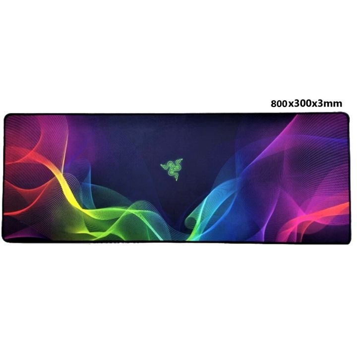 Big Size Prism Wave Design Computer Desktop Mouse Pad (800 X 300 X 3MM ...