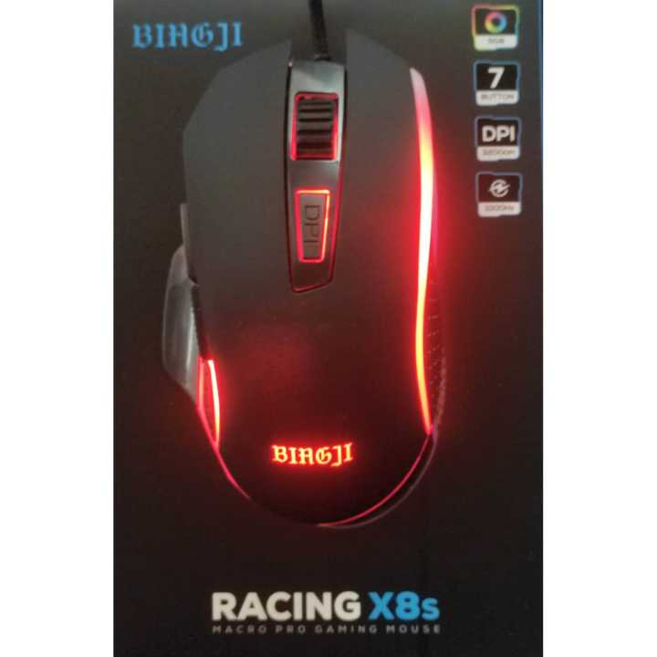 Biagji Racing X8S RGB Gaming Mouse - 7 Buttons, 3200 Dpi | Daraz.com.np