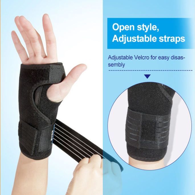 Wrist Brace, Wrist Splint Support Wrist Palm Protector with Metal ...