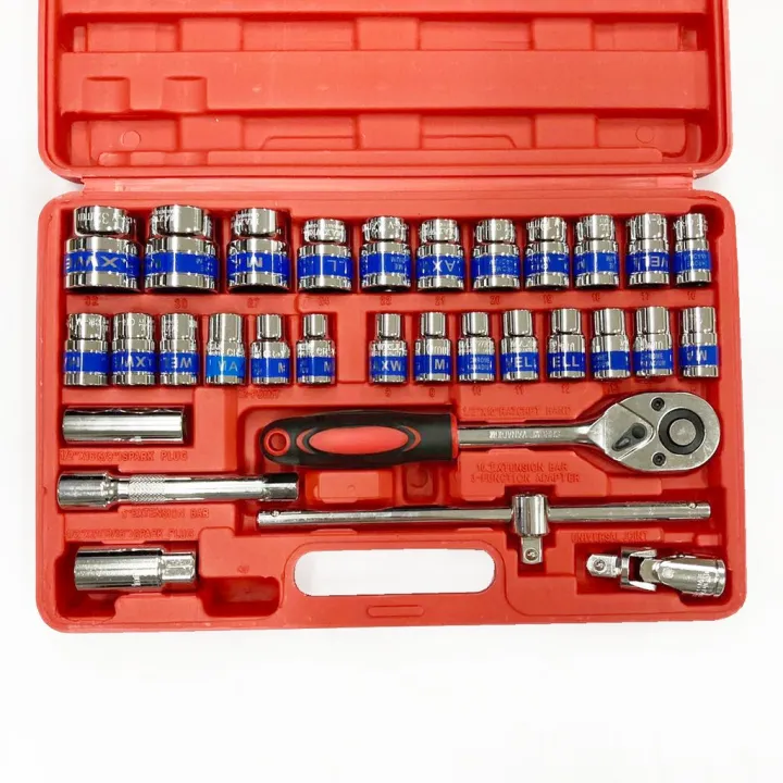 MAXWELL 32 Pieces Socket Wrench Set 1/2" Cr-V | Daraz.com.np