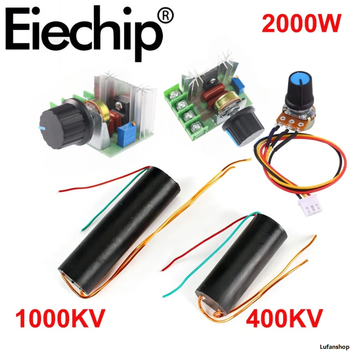 LufanshopNew style 2000W AC 220V SCR Voltage Regulator 1000KV 400KV ...