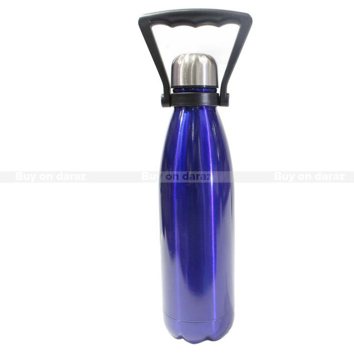 Dark Blue Stainless Steel Vacuum Flask Thermos 1000Ml Set Of 2 | Daraz ...