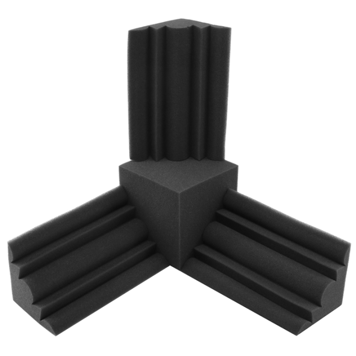 32Pcs Acoustic Foam 24Pc Bass Trap Wall Foam + 8Pc Square Sound ...