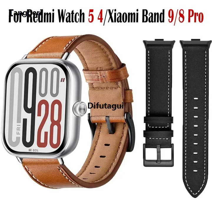Tanggeri Difutagui Retro Leather Band For Redmi Watch 5 4 Smart Watch ...