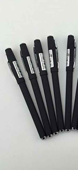 Comix Black Gel Ink Pen GP372( Set Of 5) Full Black Body Gel Ink Pen ...