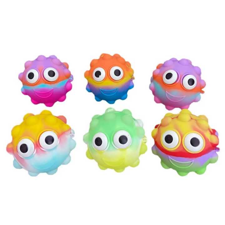 Pop It Ball Simple Dimple Push Pop Bubble Gameplay Anti Stress Shape ...