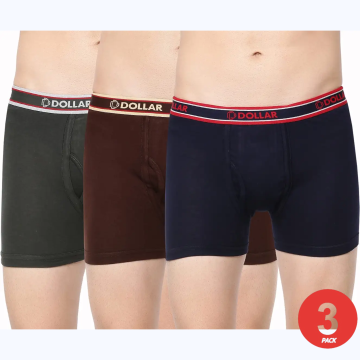 Pack of 3 Dollar Interlock Trunk Underwear For Men | Daraz.com.np