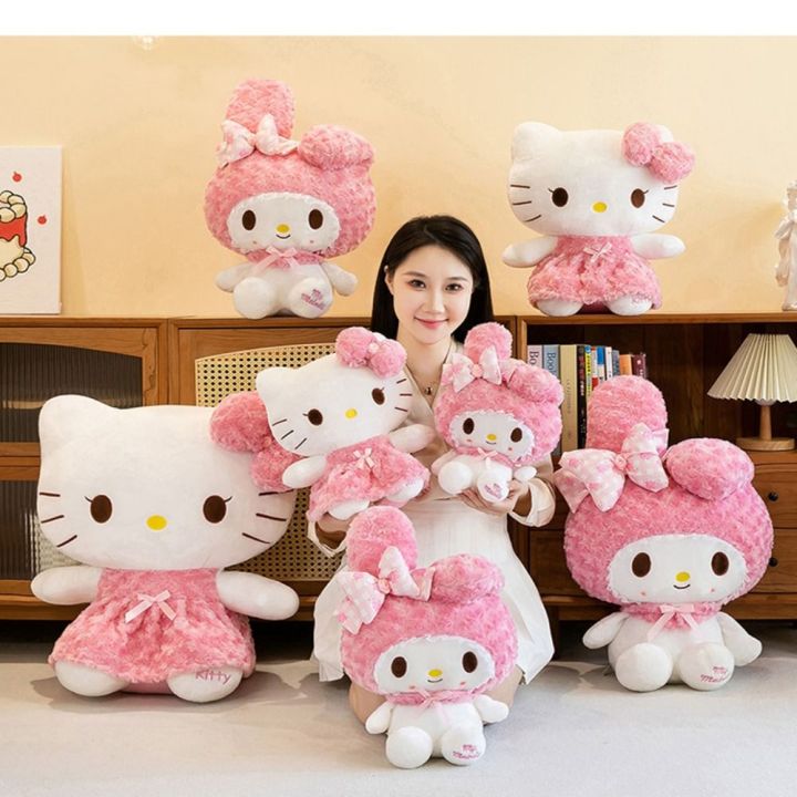 Stuffed Doll Toy Stuffed Dark KT Cat Toy Soft Fluffy Kitty Doll ...