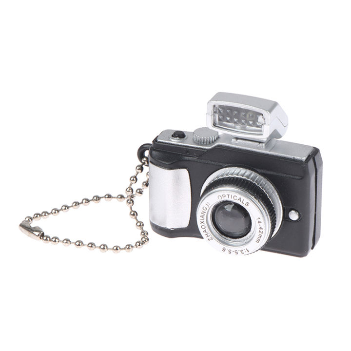 Mini Digital Camera Model 1:12 Dollhouse Camera LED Flash Keychain ...
