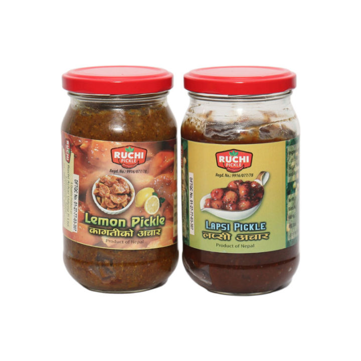 Pack Of 2 Ruchi Lemon & Lapsi Pickle 400Gm | Daraz.com.np