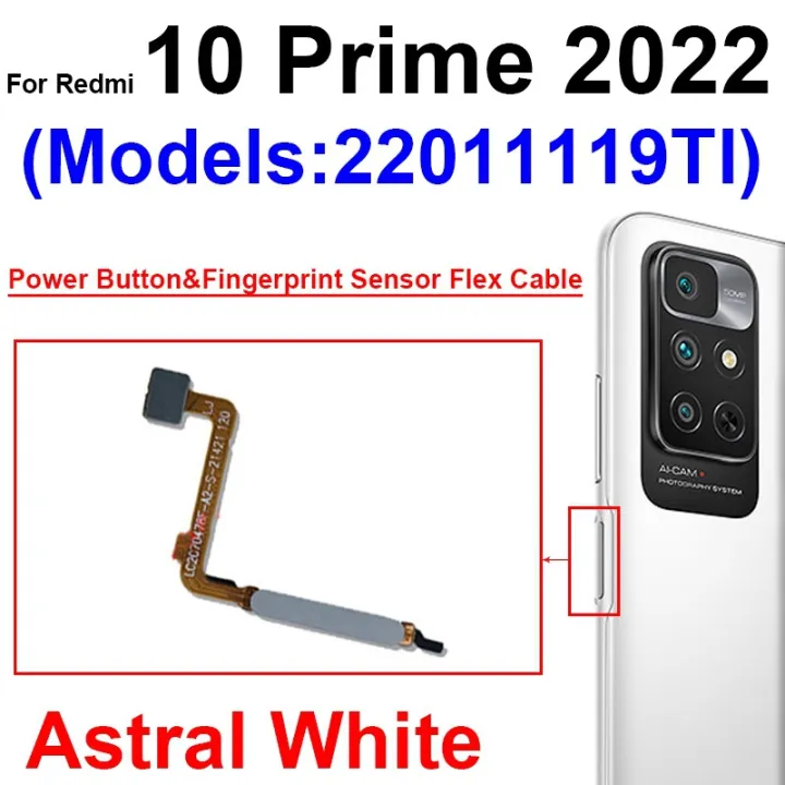 Fingerprint Sensor Flex Cable For Xiaomi Redmi 10 Redmi 10 Prime 2022 ...