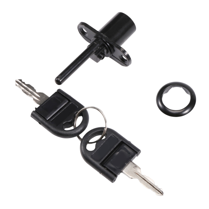 Zinc Alloy Drawer Cupboard Locker Cam Lock with Keys, Black | Daraz.com.np