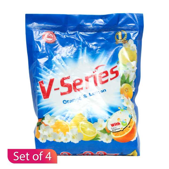 V-Series Orange& Lemon Detergent Powder 200g Set Of 4 | Daraz.com.np