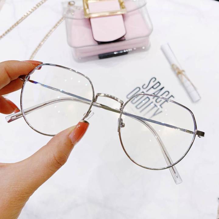 Transparent Metal Frame Eyewear Blocking Glasses Optical Spectacle ...