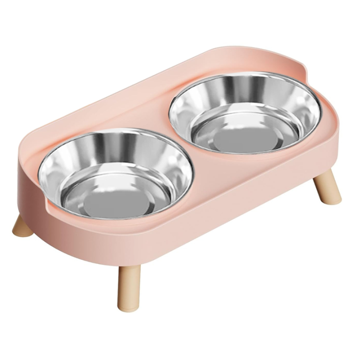 Elevated Cat Bowl,Raised Cat Food and Water Bowl Set for Indoor Cats ...