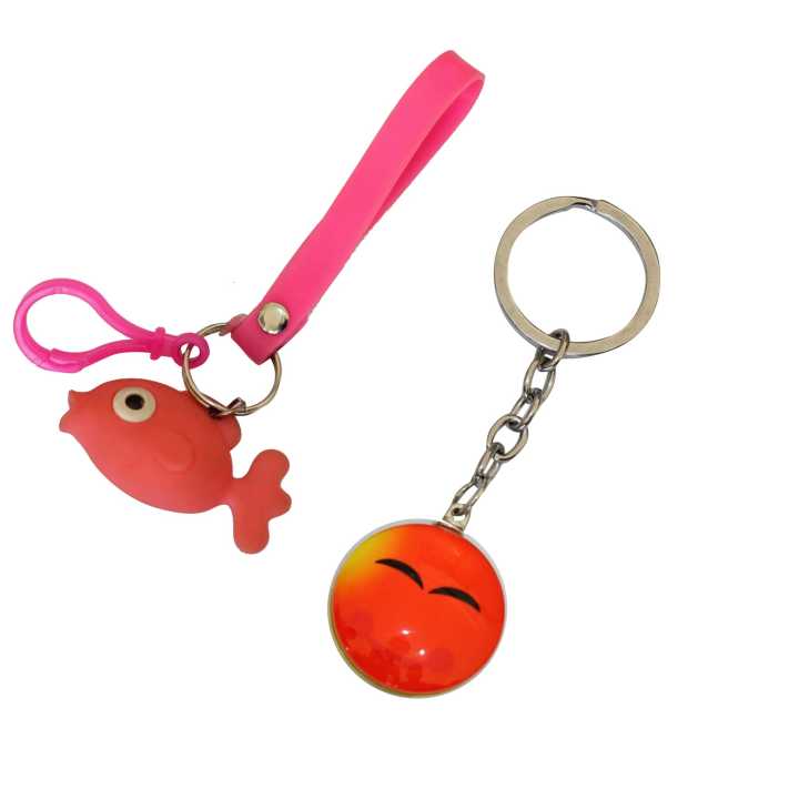 Multi Abstract Design Keychain- Set Of 2 | Daraz.com.np