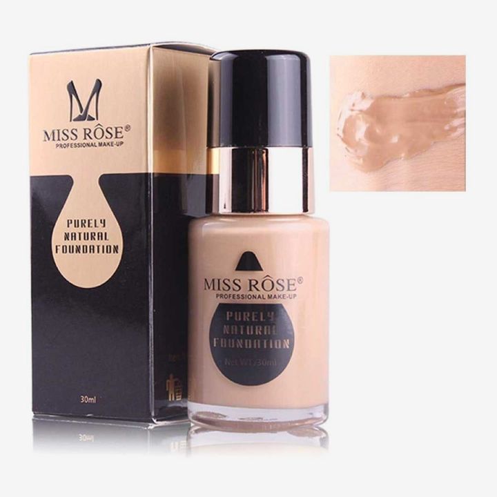 Miss Rose 30Ml Purely Natural Liquid Foundation Base Makeup- Beige 6 ...