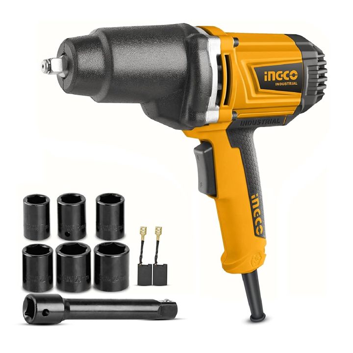 Ingco Impact Wrench 550NM Electric Nut Bolt Opener Tool Machine | Daraz ...