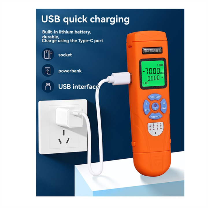 Rechargeable In-One Mini Optical Meter Visual Fault Locator Network ...