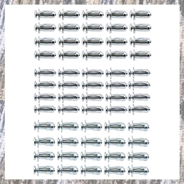 60PCS Jack Nut Expansion Rivets Nut Screw Bolt M5 M6 Kit Kit for Hollow ...